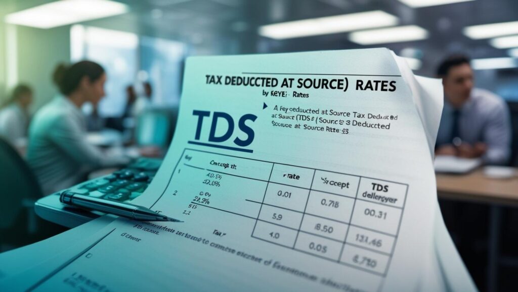 TDS Rate Chart for FY 2025-26 & AY 2026-27